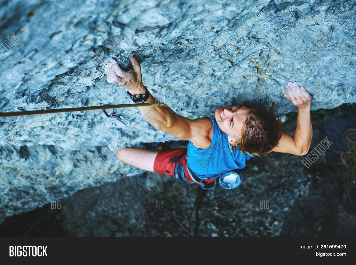 Rock Climbing. Man Image & Photo (Free Trial) | Bigstock