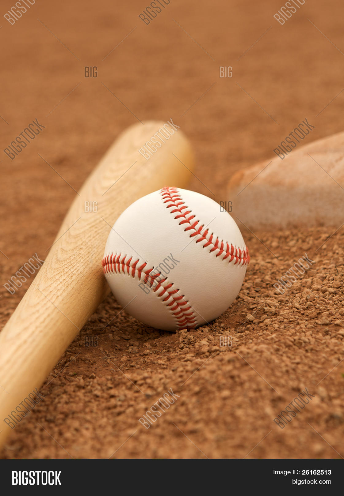 Baseball & Bat On Image & Photo (Free Trial) | Bigstock