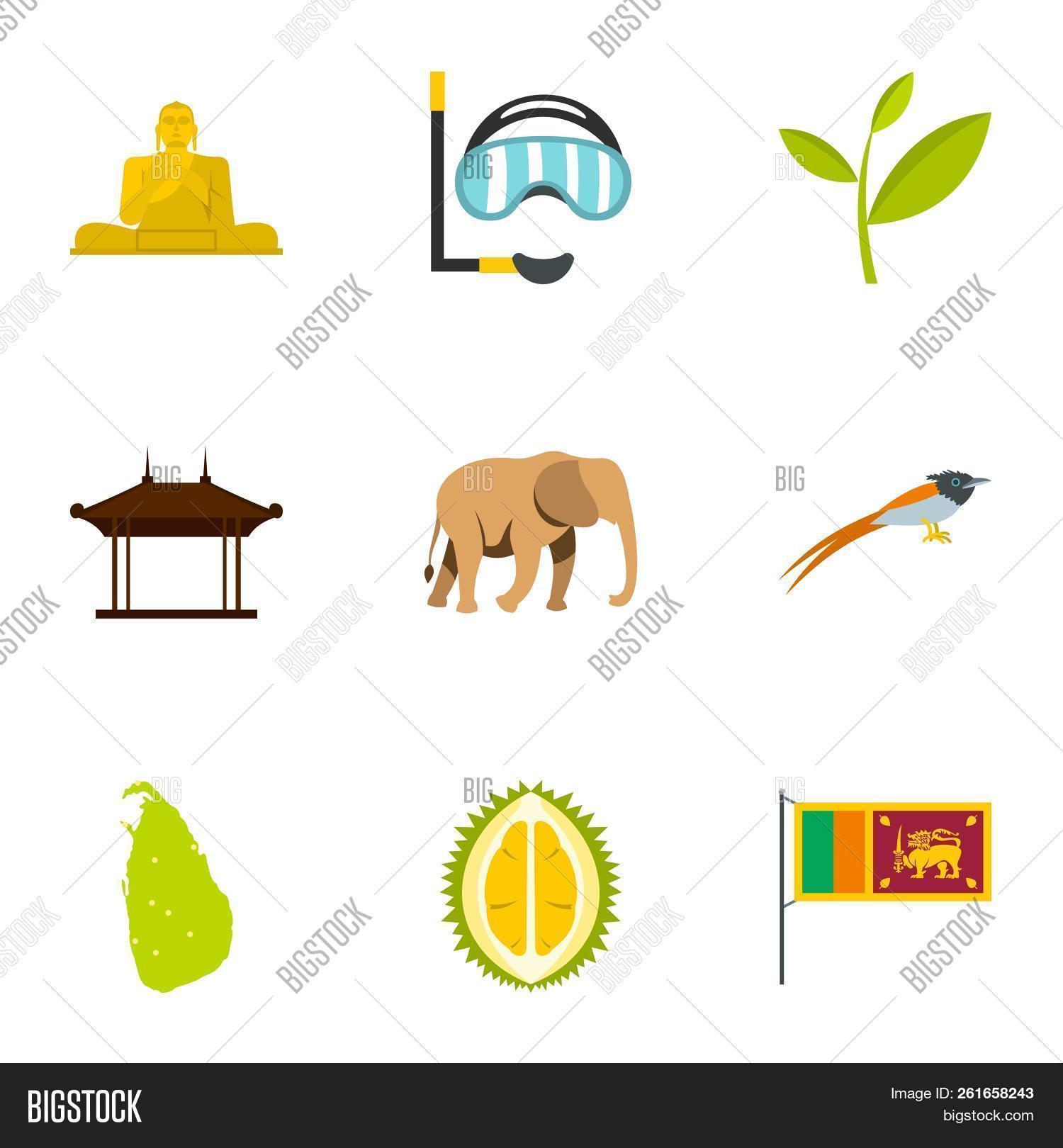 Sri Lanka Icons Set. Image & Photo (Free Trial) | Bigstock