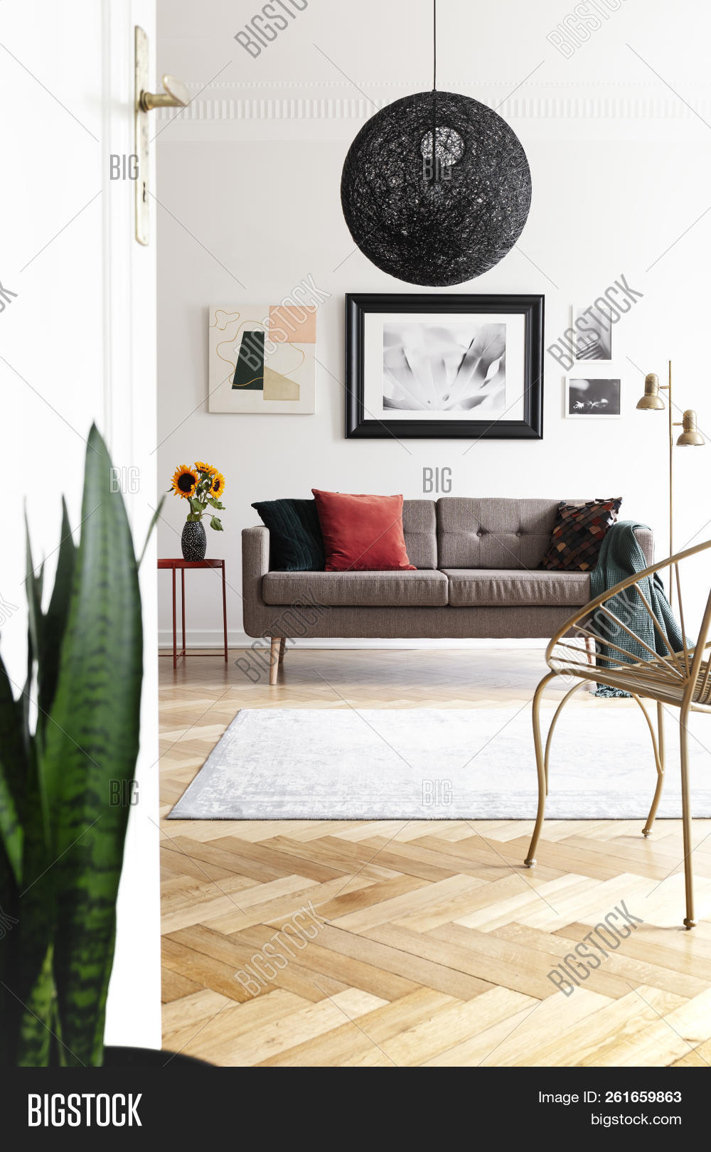 Lamp Above Couch White Image & Photo (Free Trial) | Bigstock