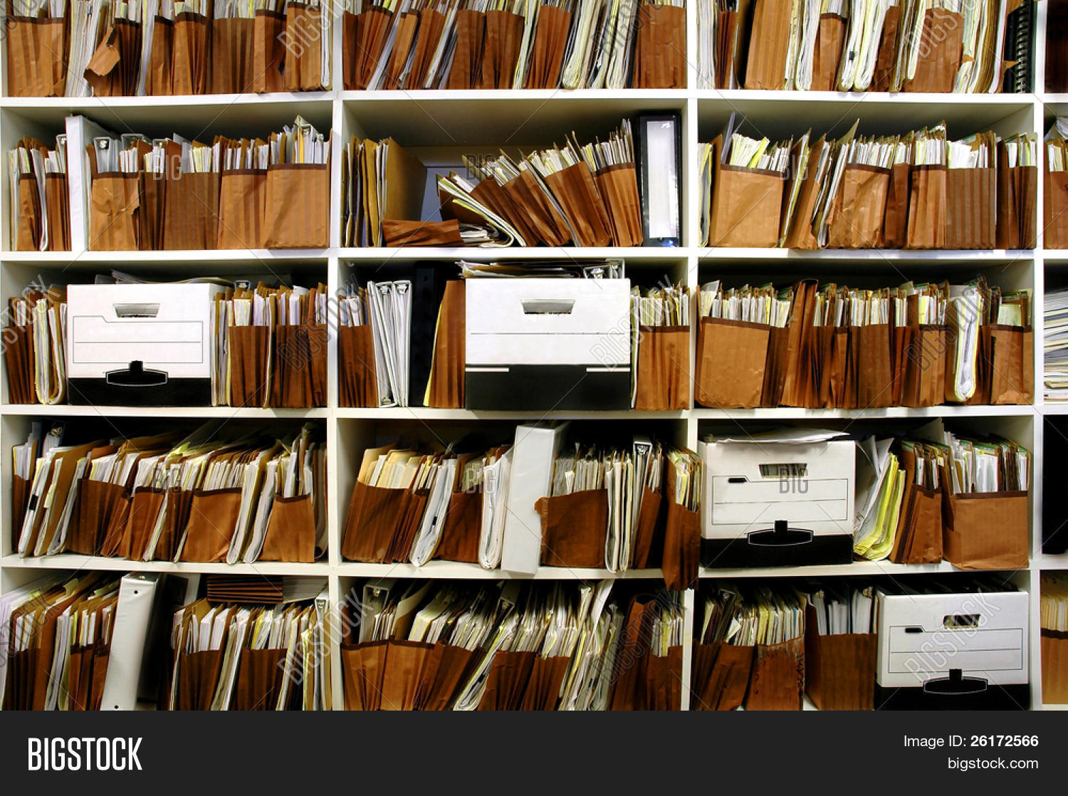 Office Shelves Full Image & Photo (Free Trial) | Bigstock