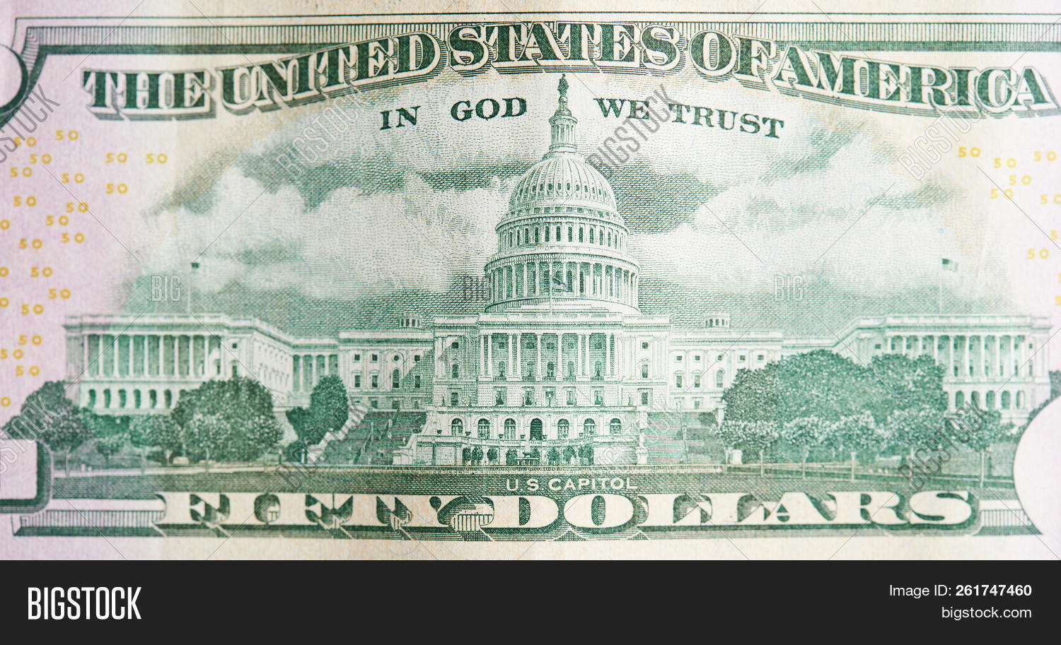 Back 50 Dollar Bill Us Image & Photo (Free Trial) | Bigstock