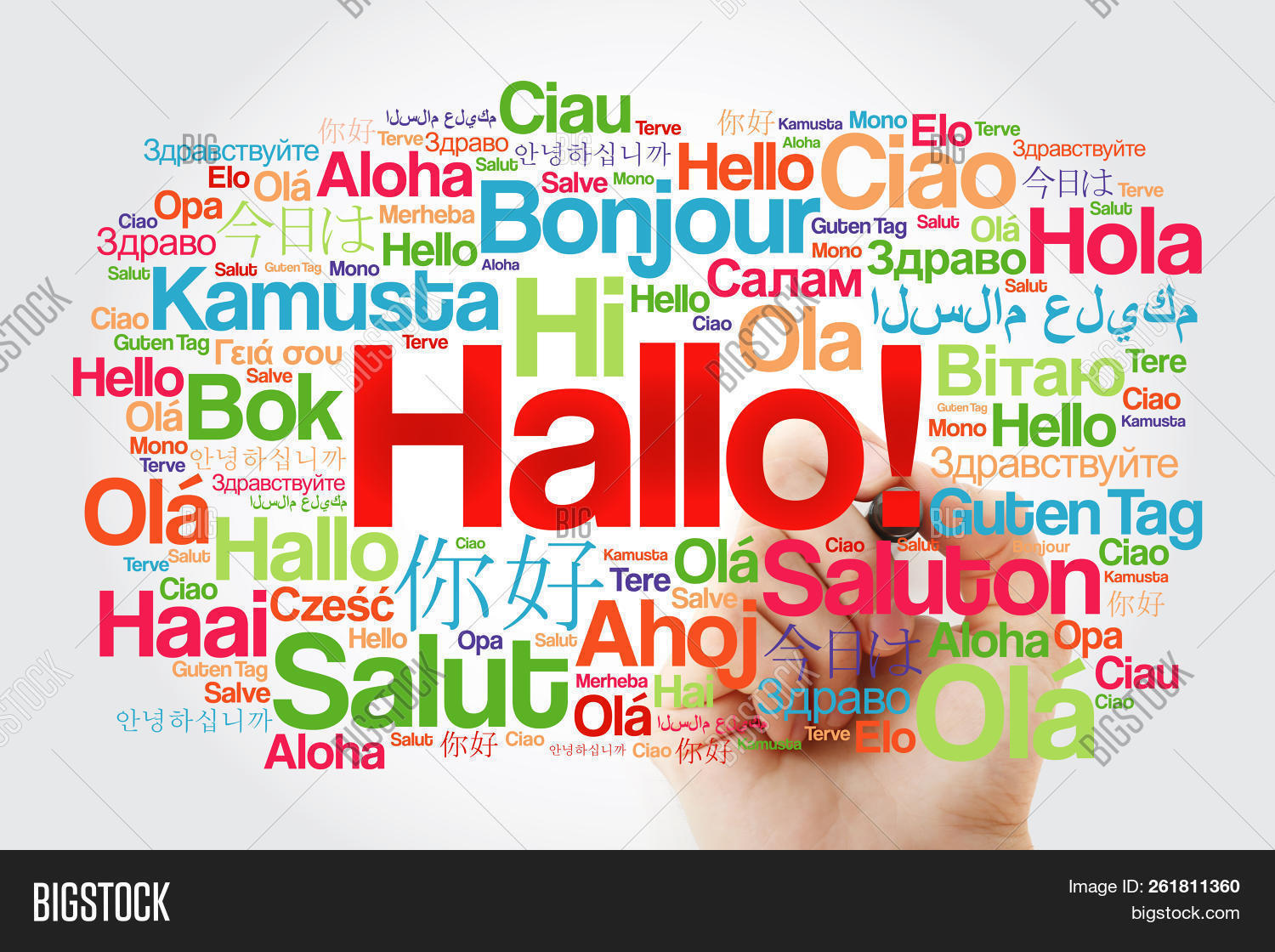Hallo (hello Greeting Image & Photo (Free Trial) | Bigstock