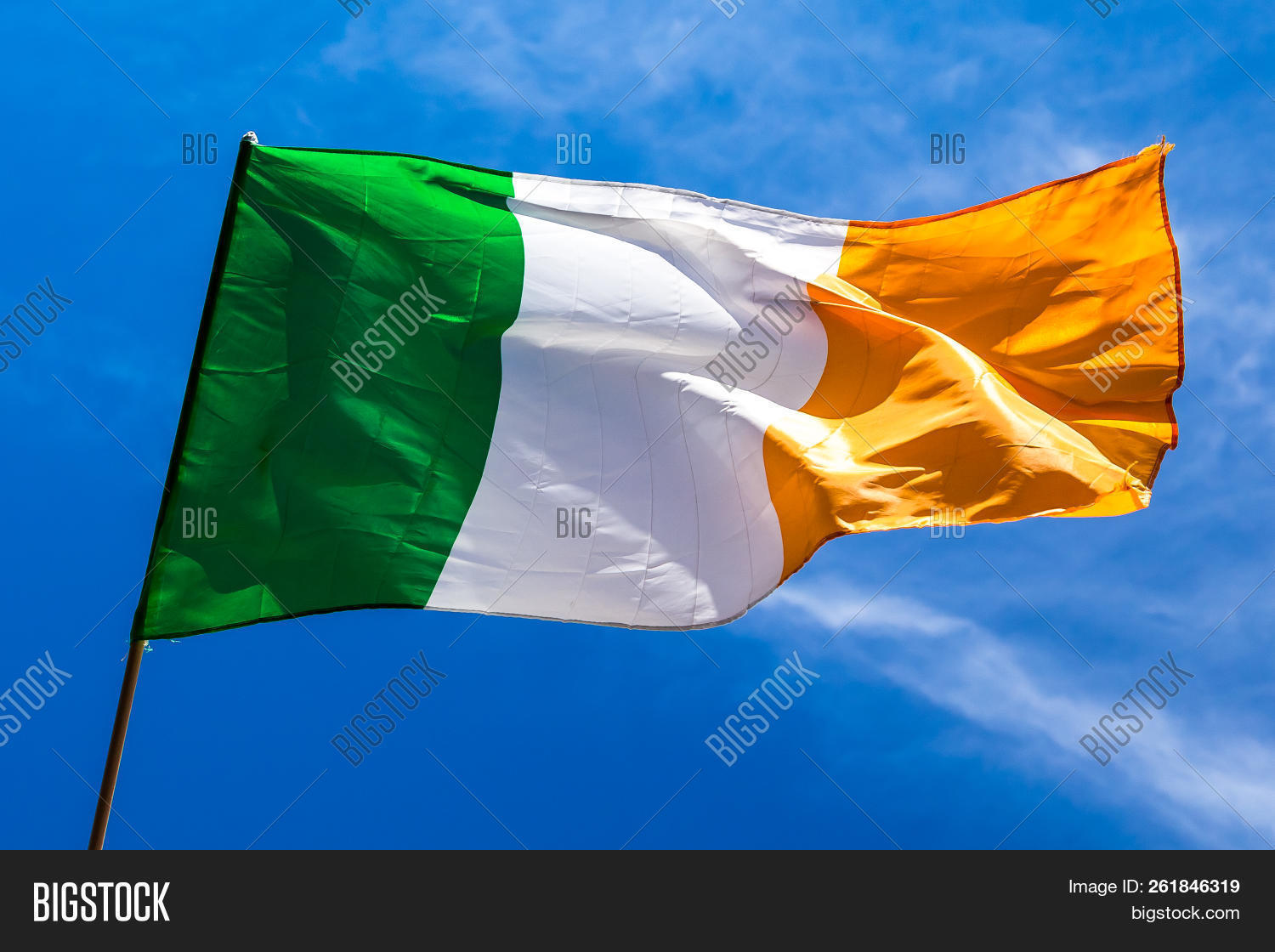 Irish Flag Fluttering Image & Photo (Free Trial) | Bigstock