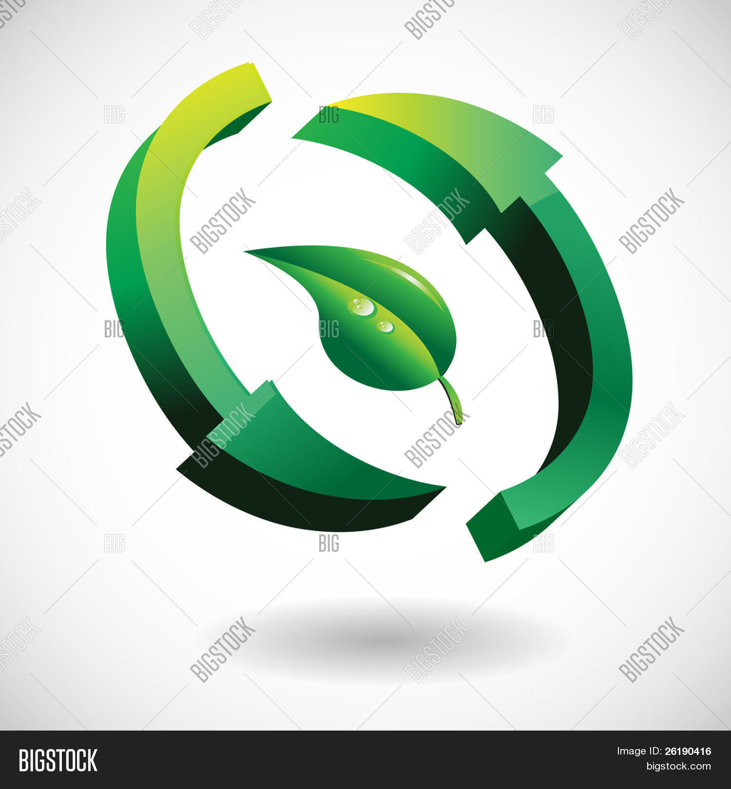 EPS10 3D Recycle Sign Vector & Photo (Free Trial) | Bigstock