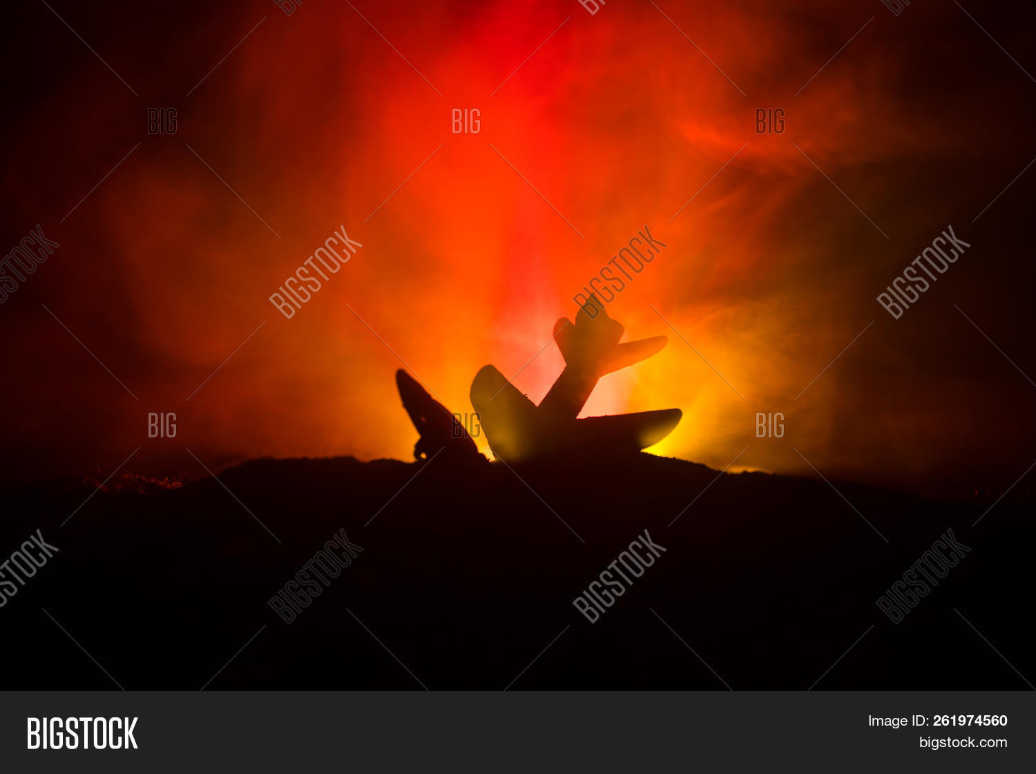 Air Crash. Burning Image & Photo (Free Trial) | Bigstock