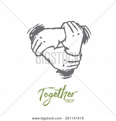 2 Hands Together Sketch