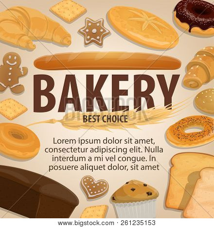 Bread Poster Bakery Vector & Photo (Free Trial) | Bigstock