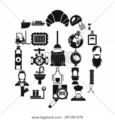 Service Staff Icons Vector & Photo (Free Trial) | Bigstock