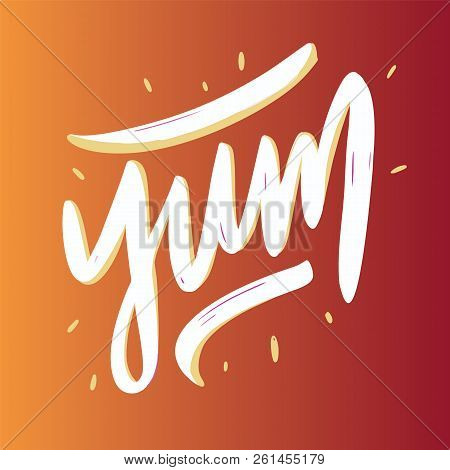 Yum. Yummy Word. Vector & Photo (Free Trial) | Bigstock