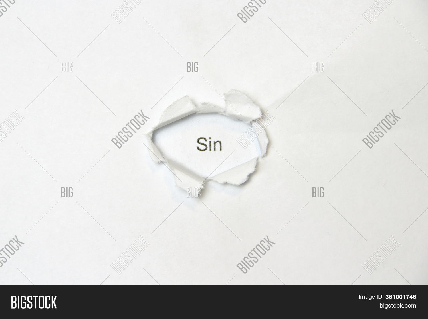 Word Sin On White Image & Photo (Free Trial) | Bigstock