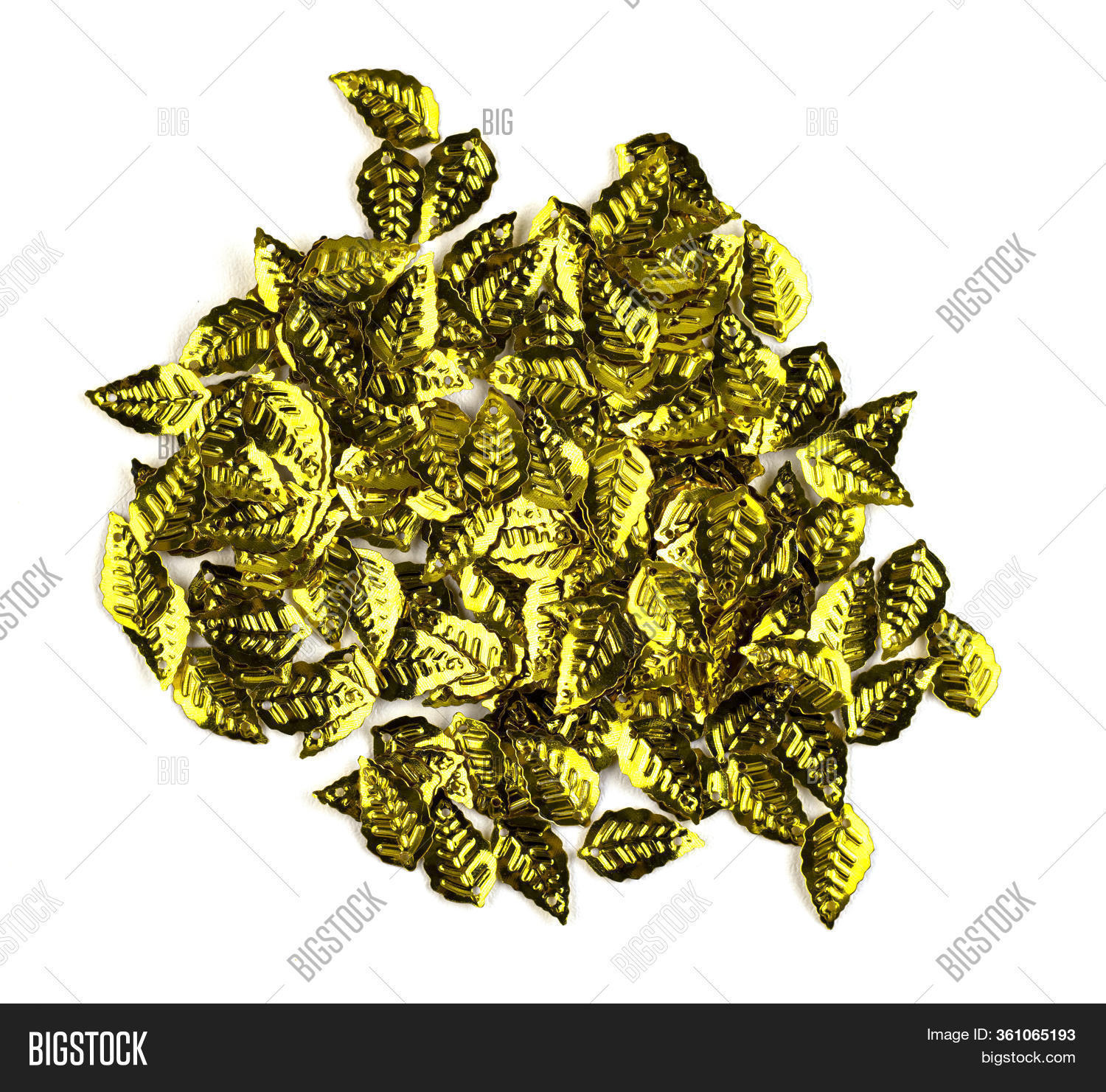 Set Gold Leaves Image & Photo (Free Trial) | Bigstock