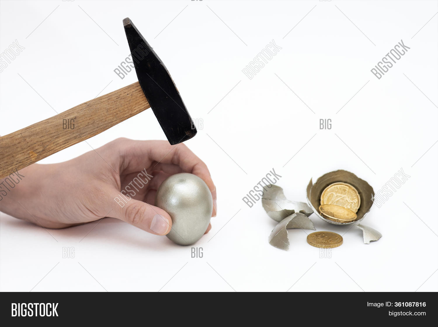 Hammer His Hand Breaks Image & Photo (Free Trial) | Bigstock