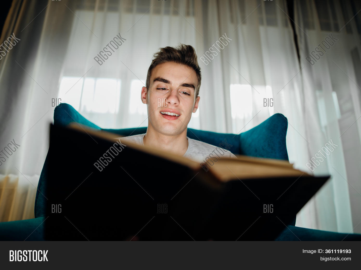 Man Enjoying Reading Image & Photo (Free Trial) | Bigstock
