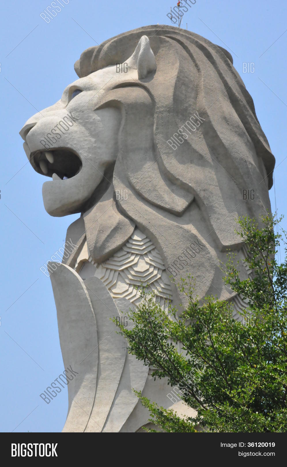 Merlion Statue On Image & Photo (Free Trial) | Bigstock