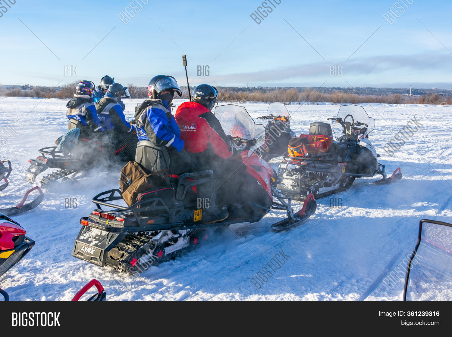 Snowmobiles Lapland, Image & Photo (Free Trial) | Bigstock
