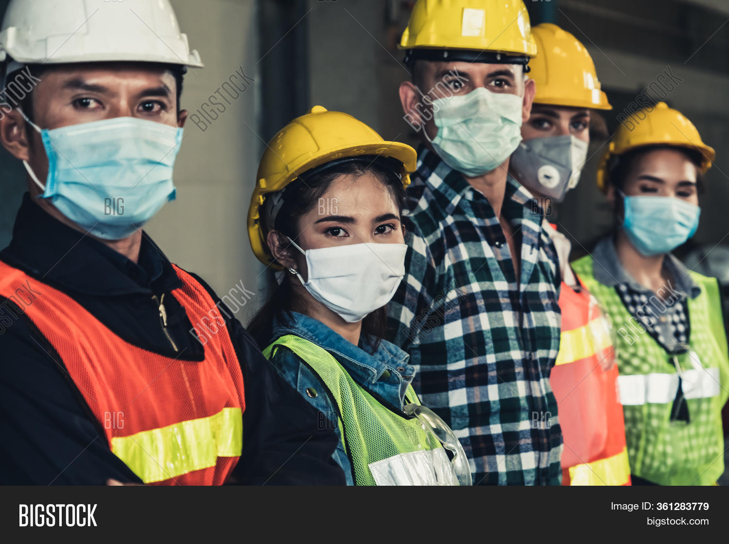 Workers Face Mask Image & Photo (Free Trial) | Bigstock