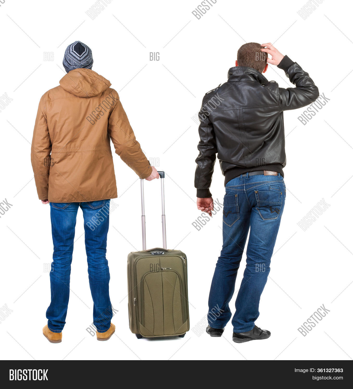 Back View Two Man Image & Photo (Free Trial) | Bigstock