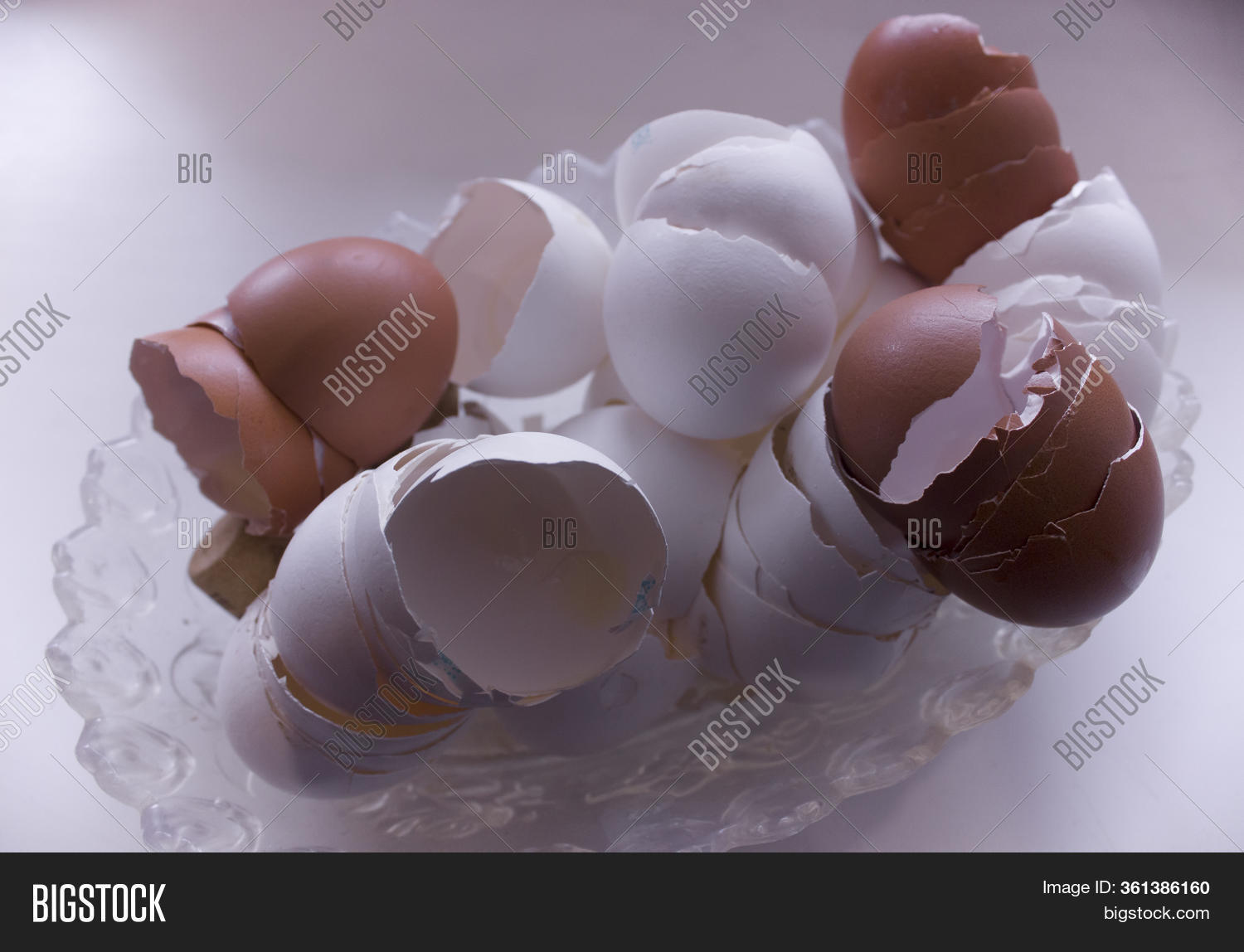 Egg Shells Glass Plate Image & Photo (Free Trial) | Bigstock