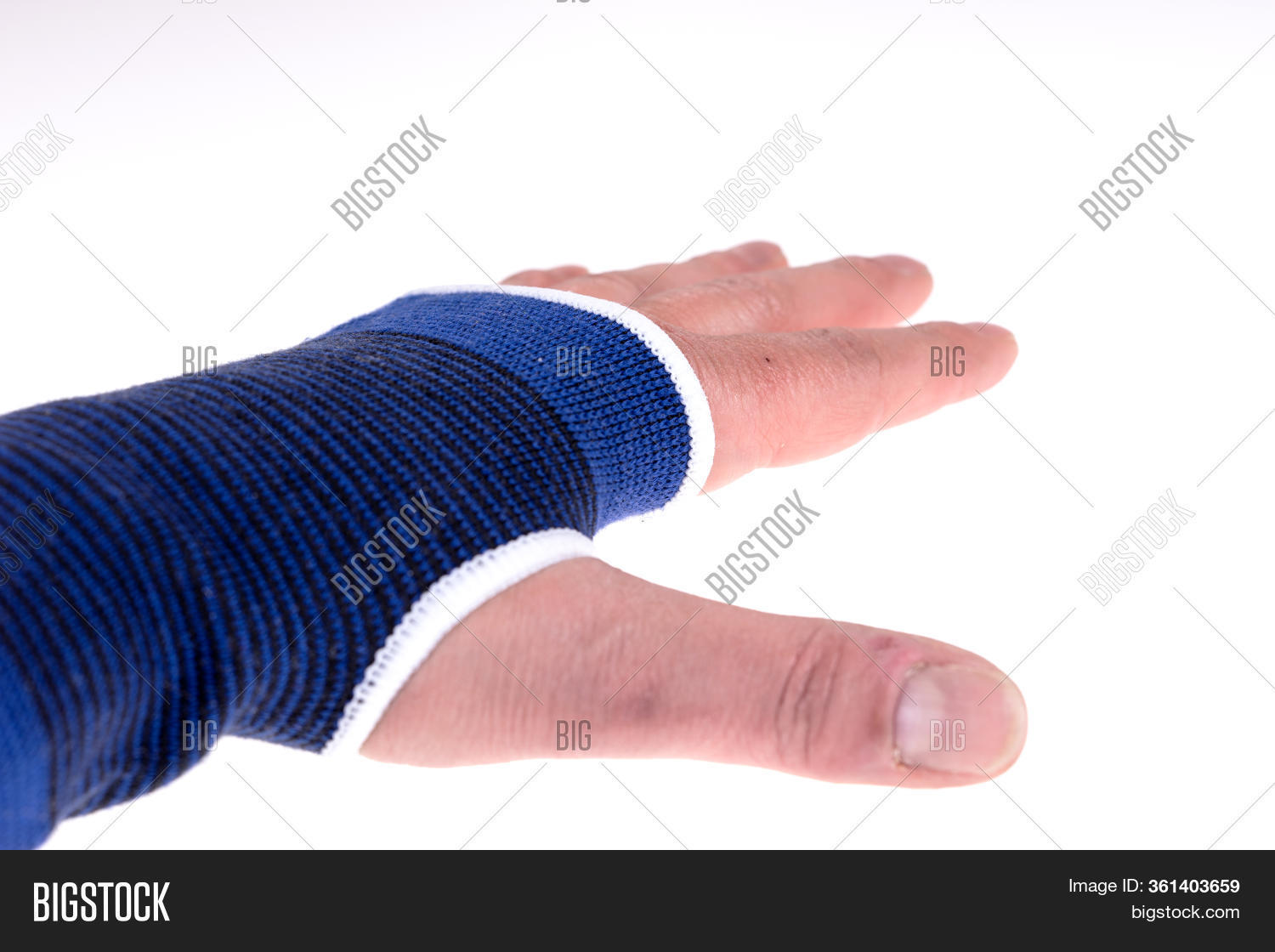 Left Hand Blue Bandage Image & Photo (Free Trial) | Bigstock