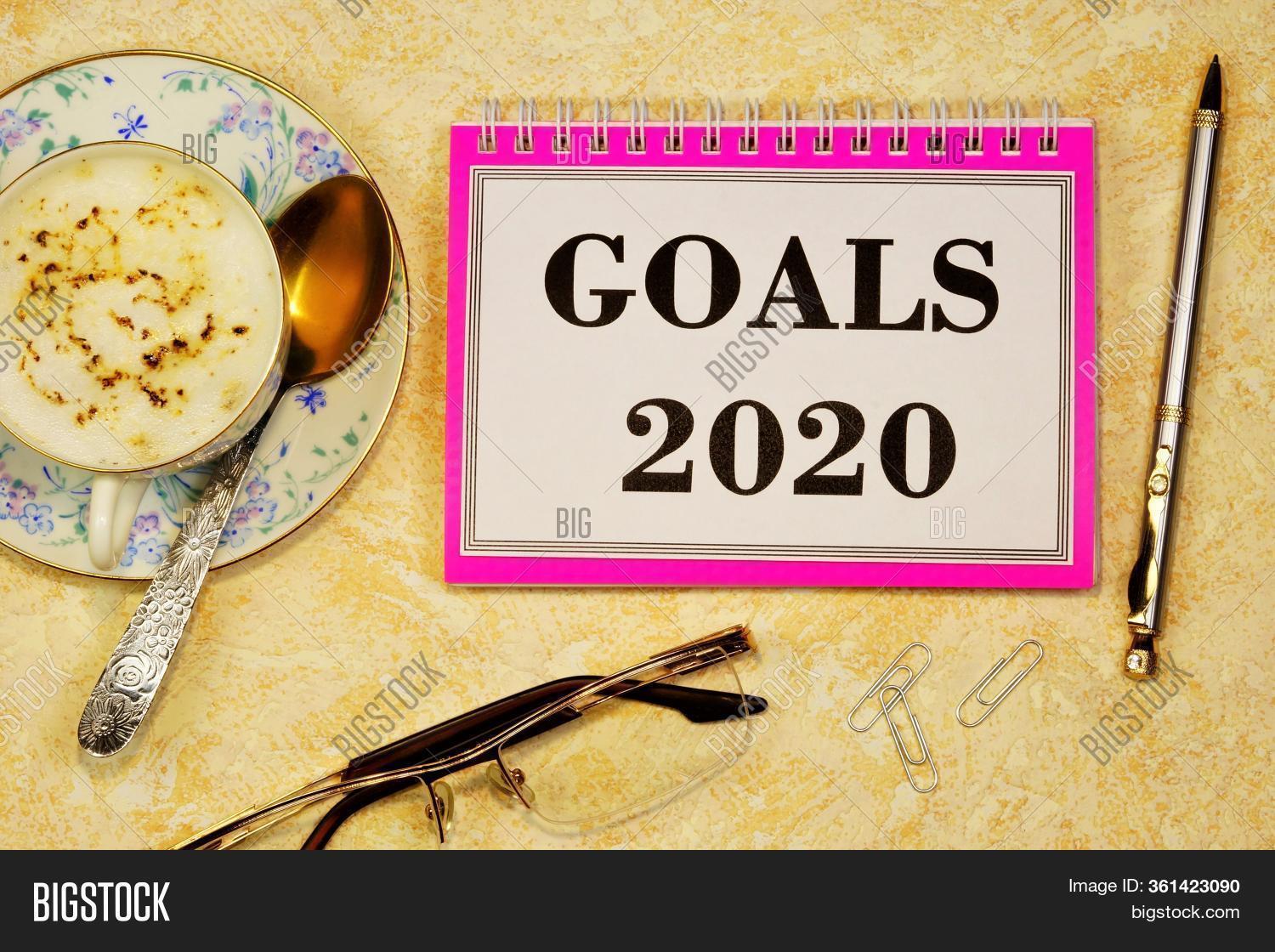Goals 2020-writing Image & Photo (Free Trial) | Bigstock