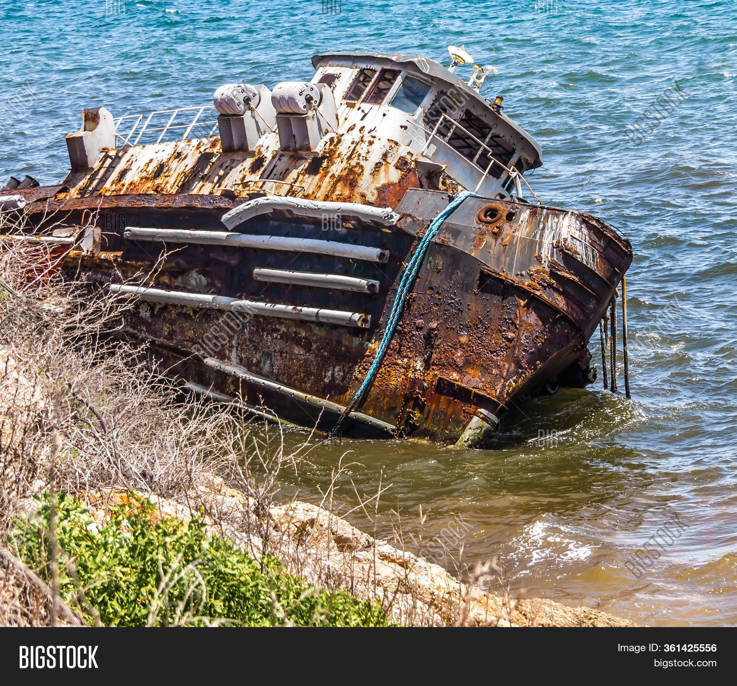 Shipwreck Marks End Image & Photo (Free Trial) | Bigstock