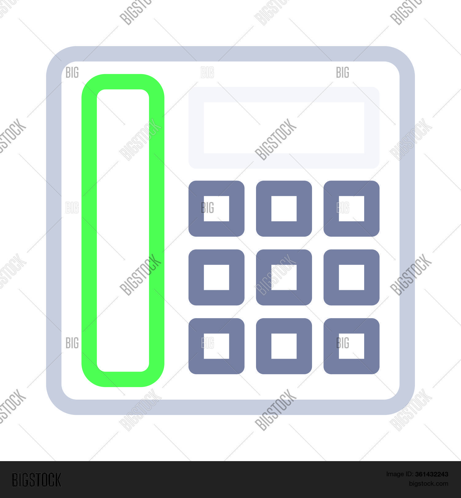 Landline Icon Website Vector & Photo (Free Trial) | Bigstock