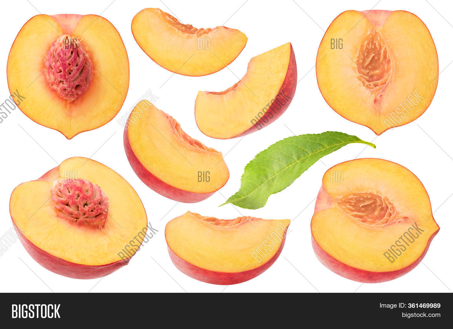 Isolated Peaches Image & Photo (Free Trial) | Bigstock