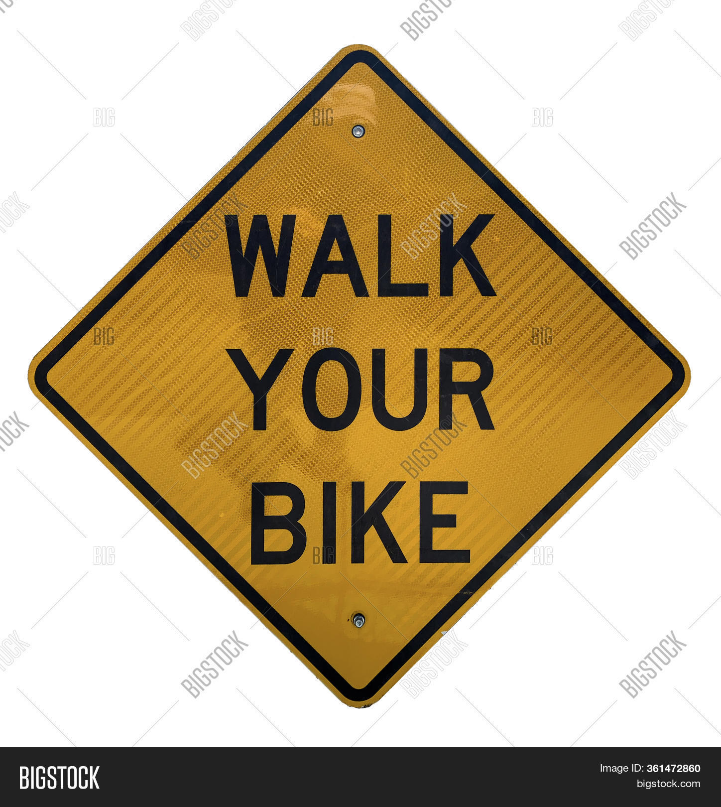 Walk Your Bike Traffic Image & Photo (Free Trial) | Bigstock