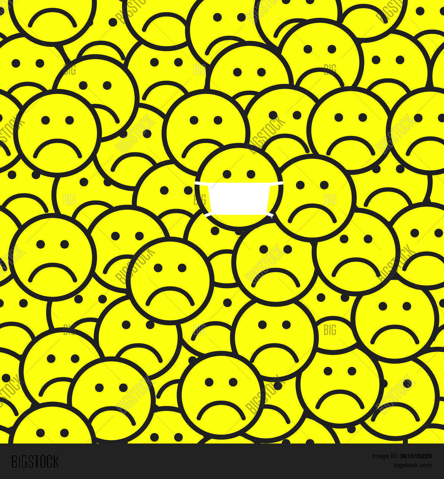 Seamless Pattern Sad Vector & Photo (Free Trial) | Bigstock