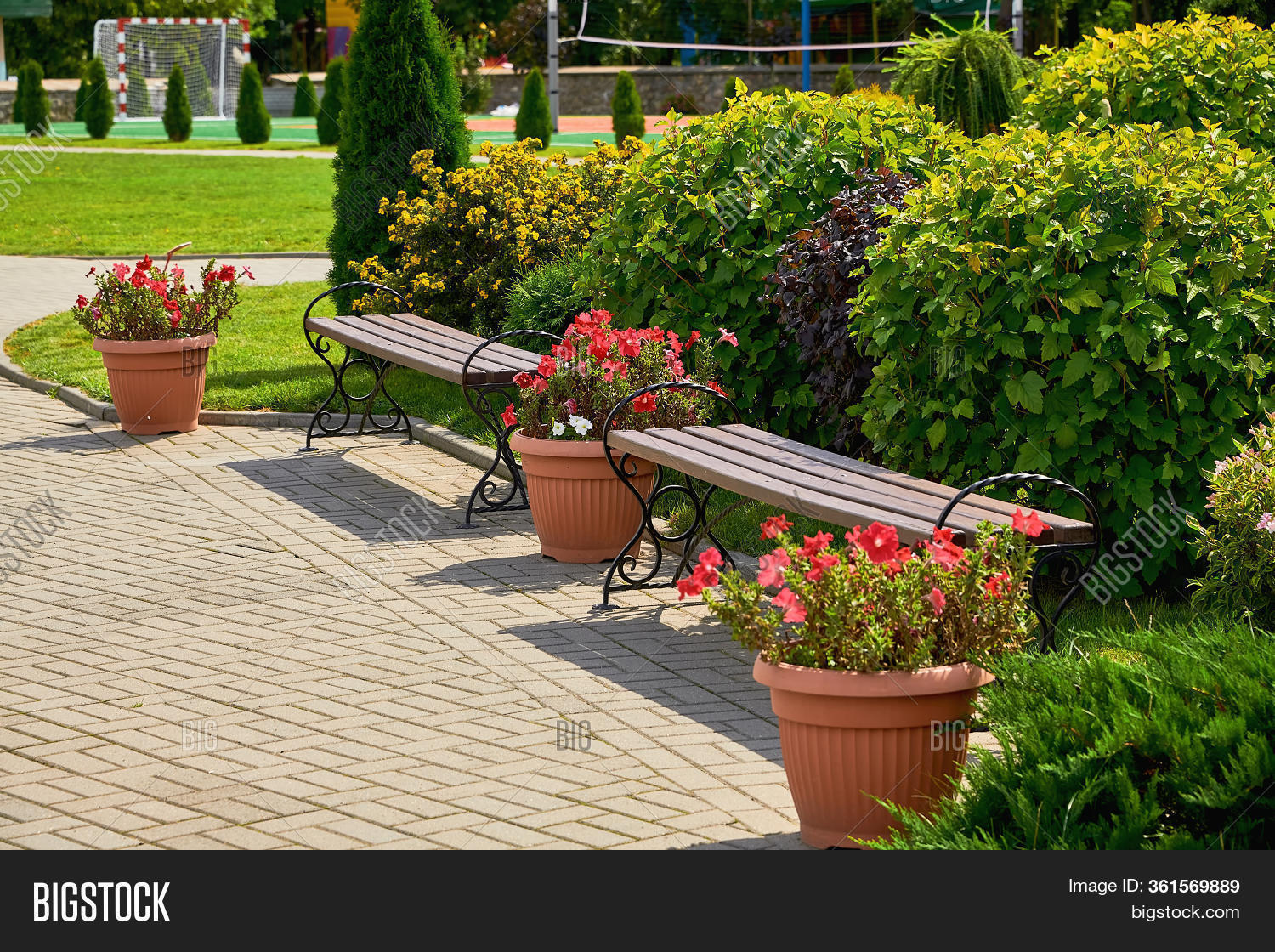 Benches Park Image & Photo (Free Trial) | Bigstock