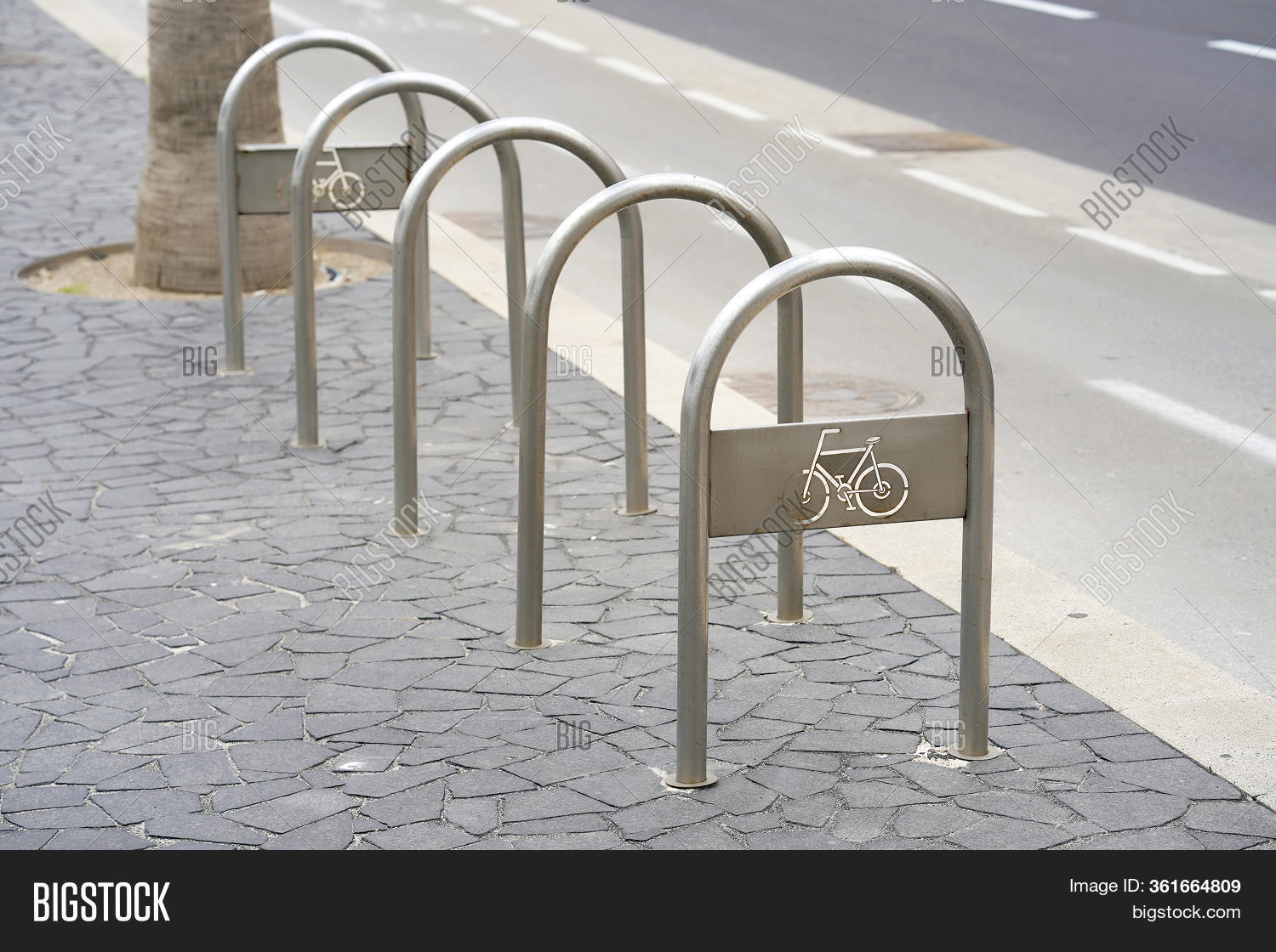 Empty Bike Parking. Image & Photo (Free Trial) | Bigstock
