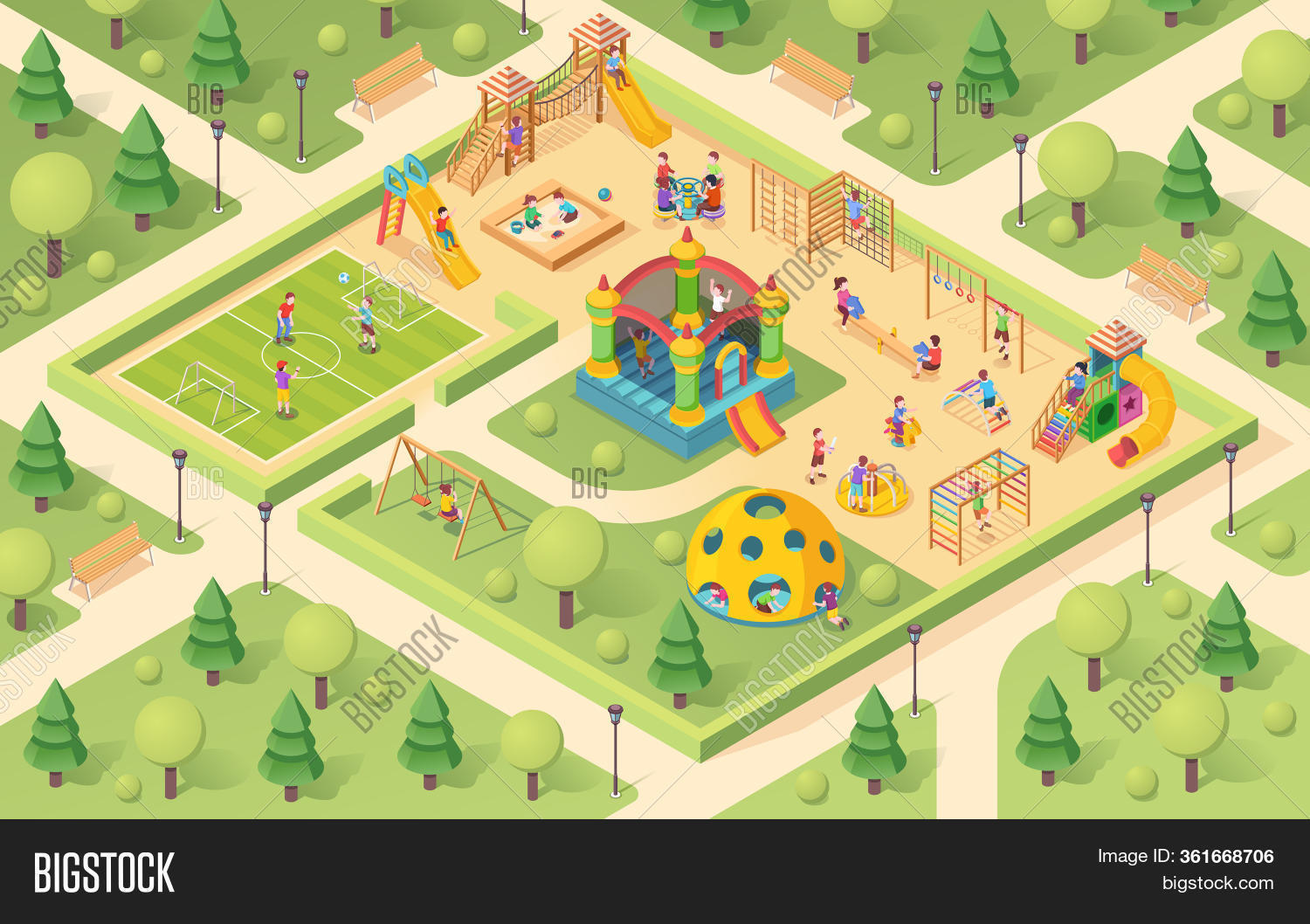 Isometric Playground Image & Photo (Free Trial) | Bigstock
