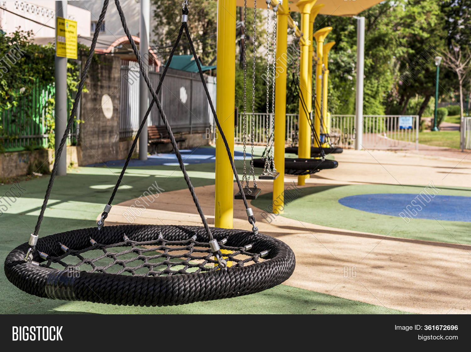 Black Round Mesh Swing Image & Photo (Free Trial) | Bigstock