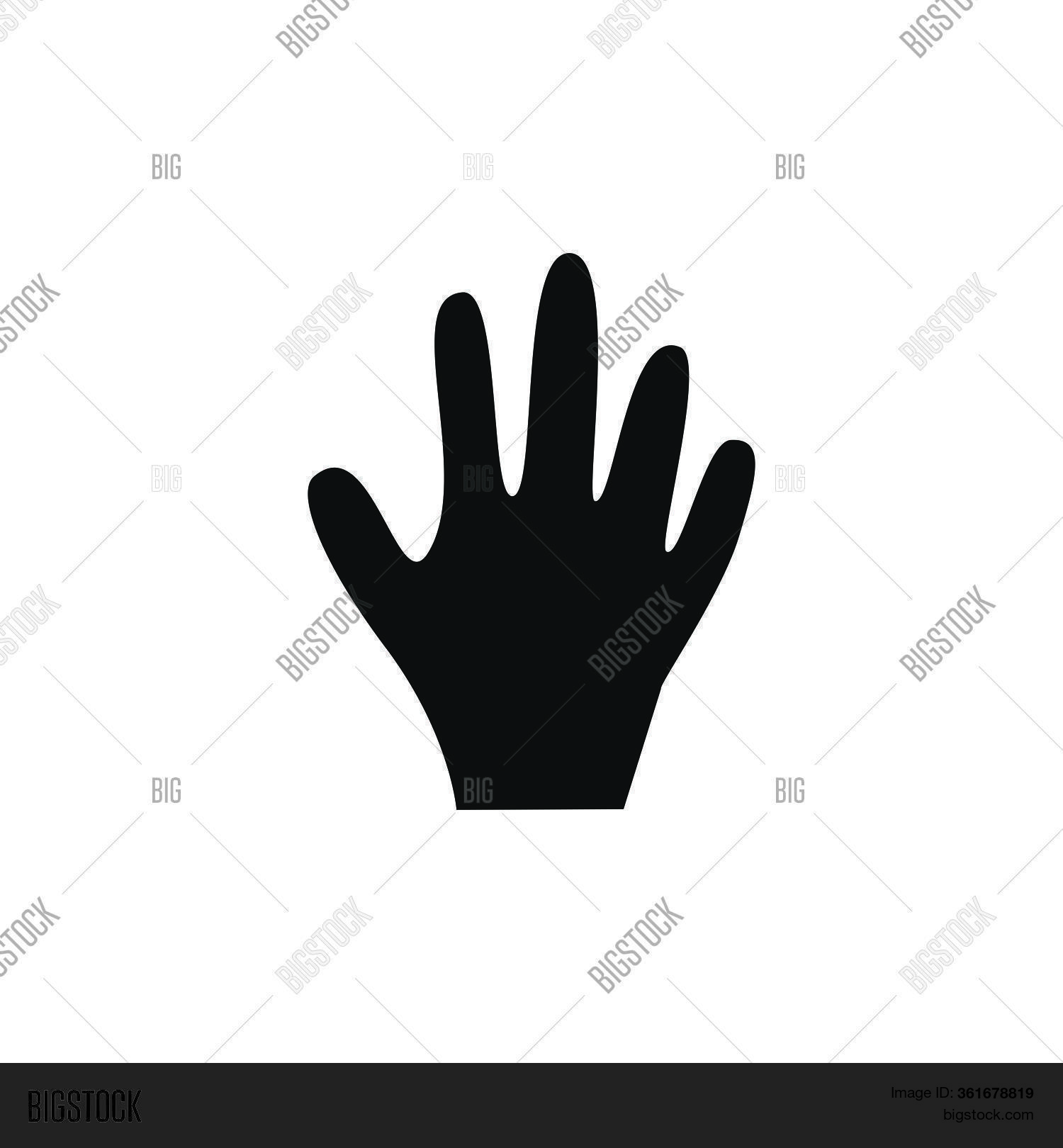 Palm Hand Graphic Vector & Photo (Free Trial) | Bigstock