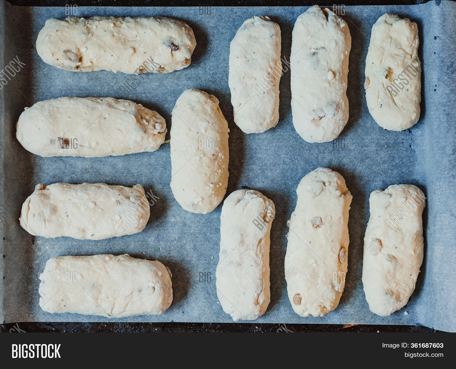 Raw Curd Buns Raisins Image & Photo (Free Trial) | Bigstock