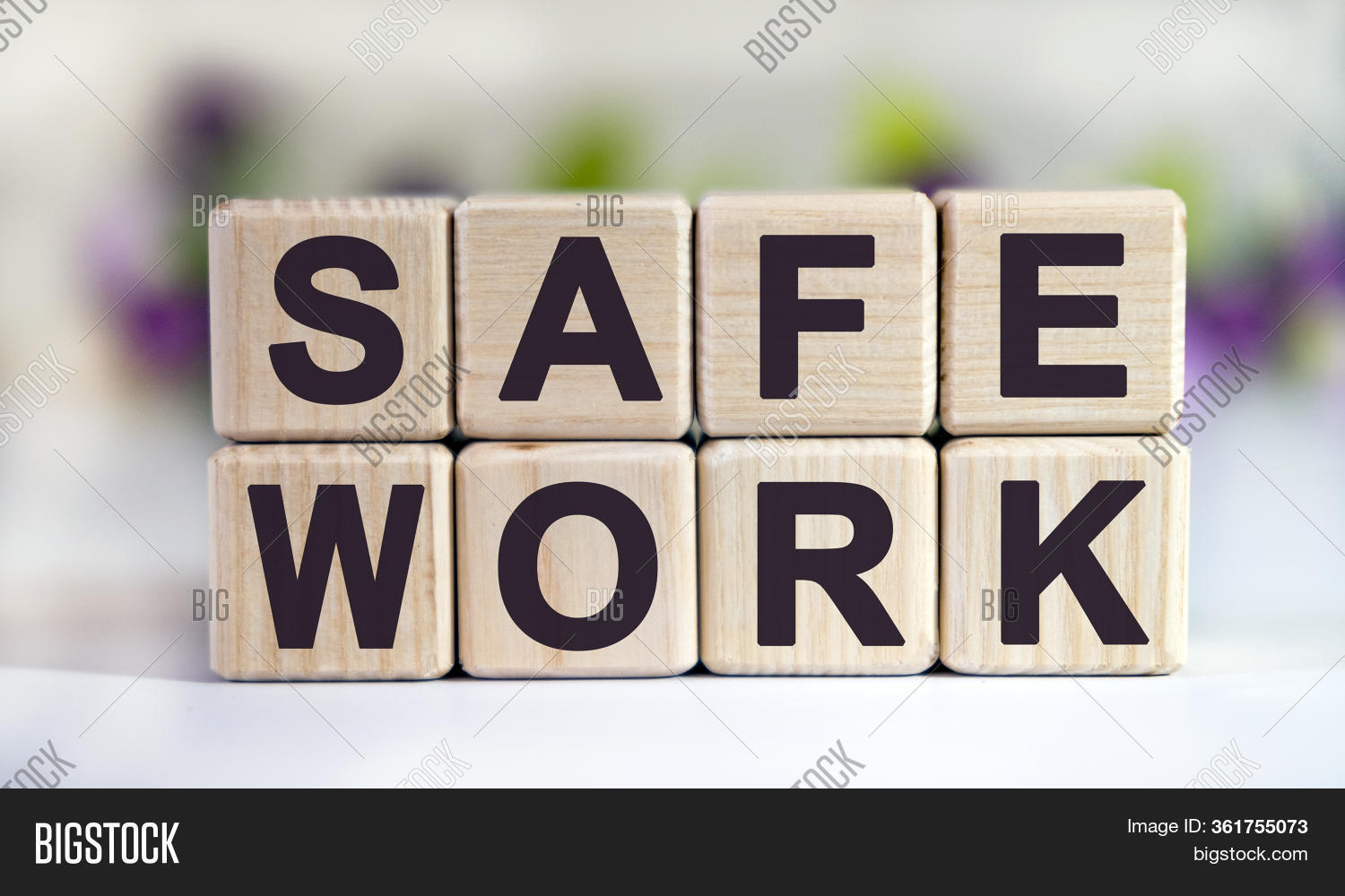 Safe Work - Text On Image & Photo (Free Trial) | Bigstock