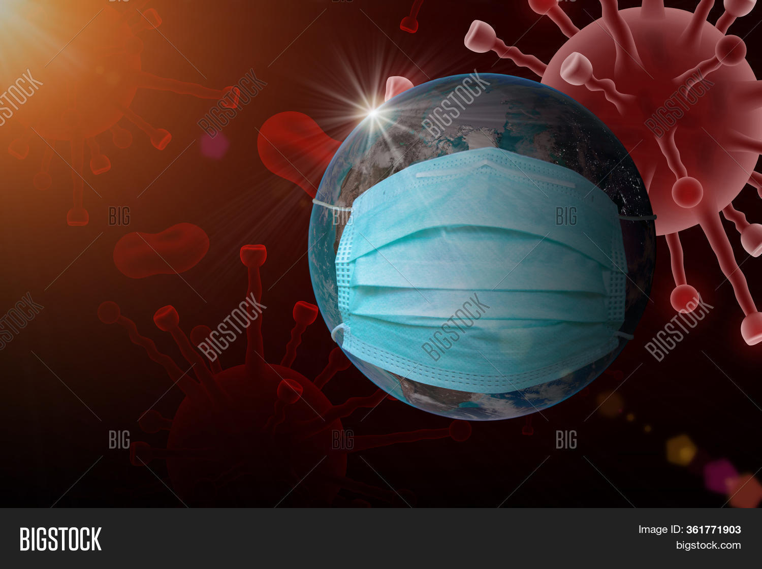 Planet Earth Face Mask Image & Photo (Free Trial) | Bigstock