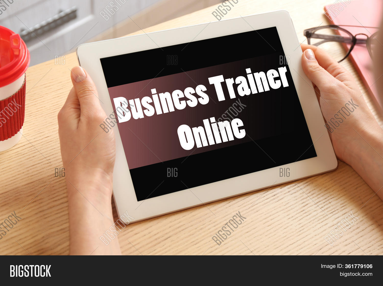 Woman Working Tablet Image & Photo (Free Trial) | Bigstock