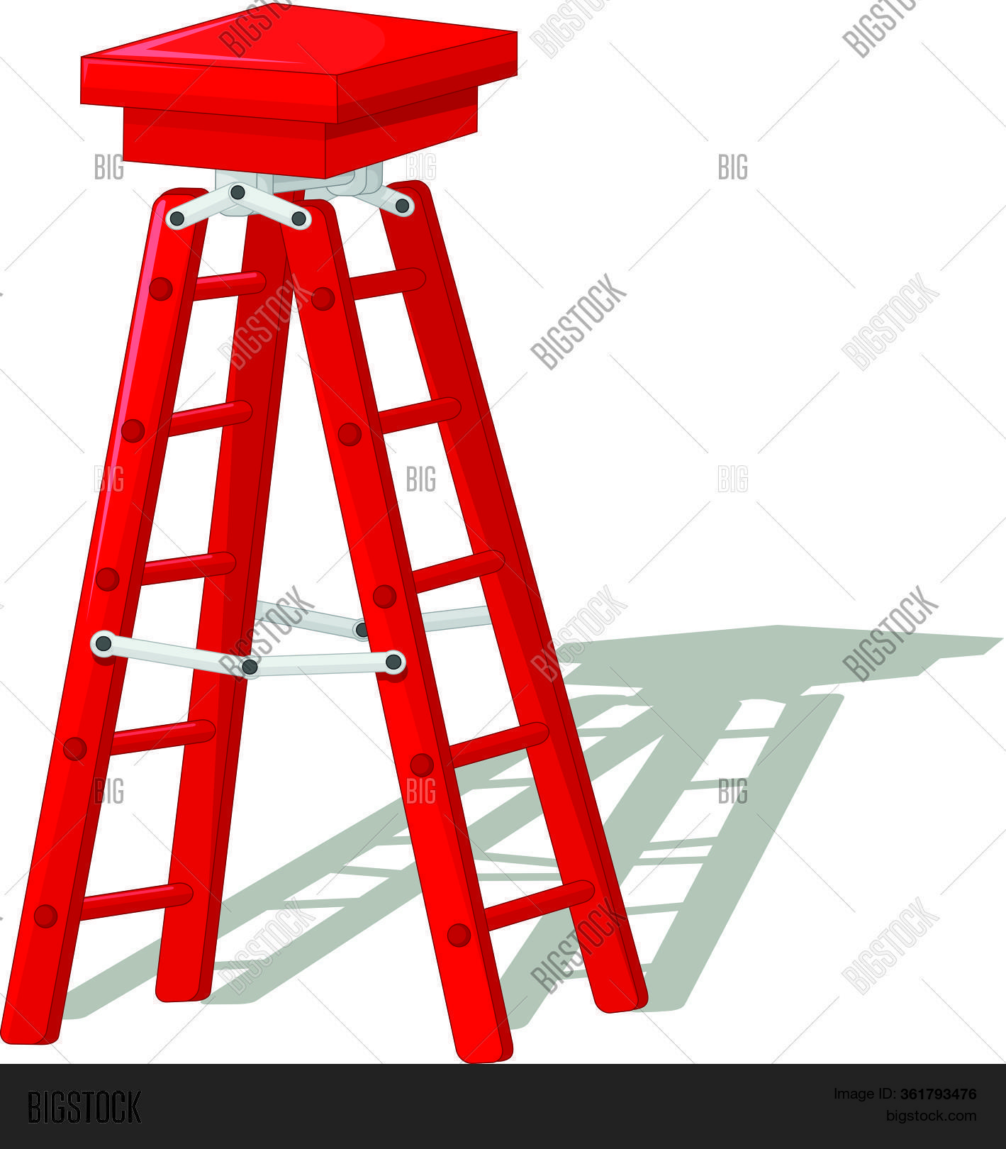 Cool Red Ladder Vector & Photo (Free Trial) | Bigstock