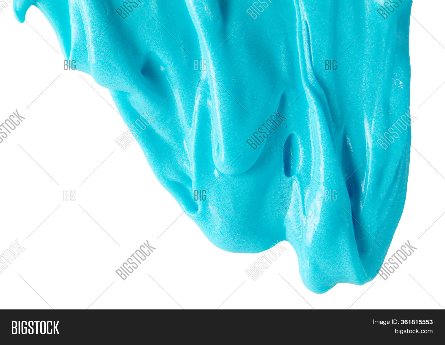 Blue Slime Isolated On Image & Photo (Free Trial) | Bigstock