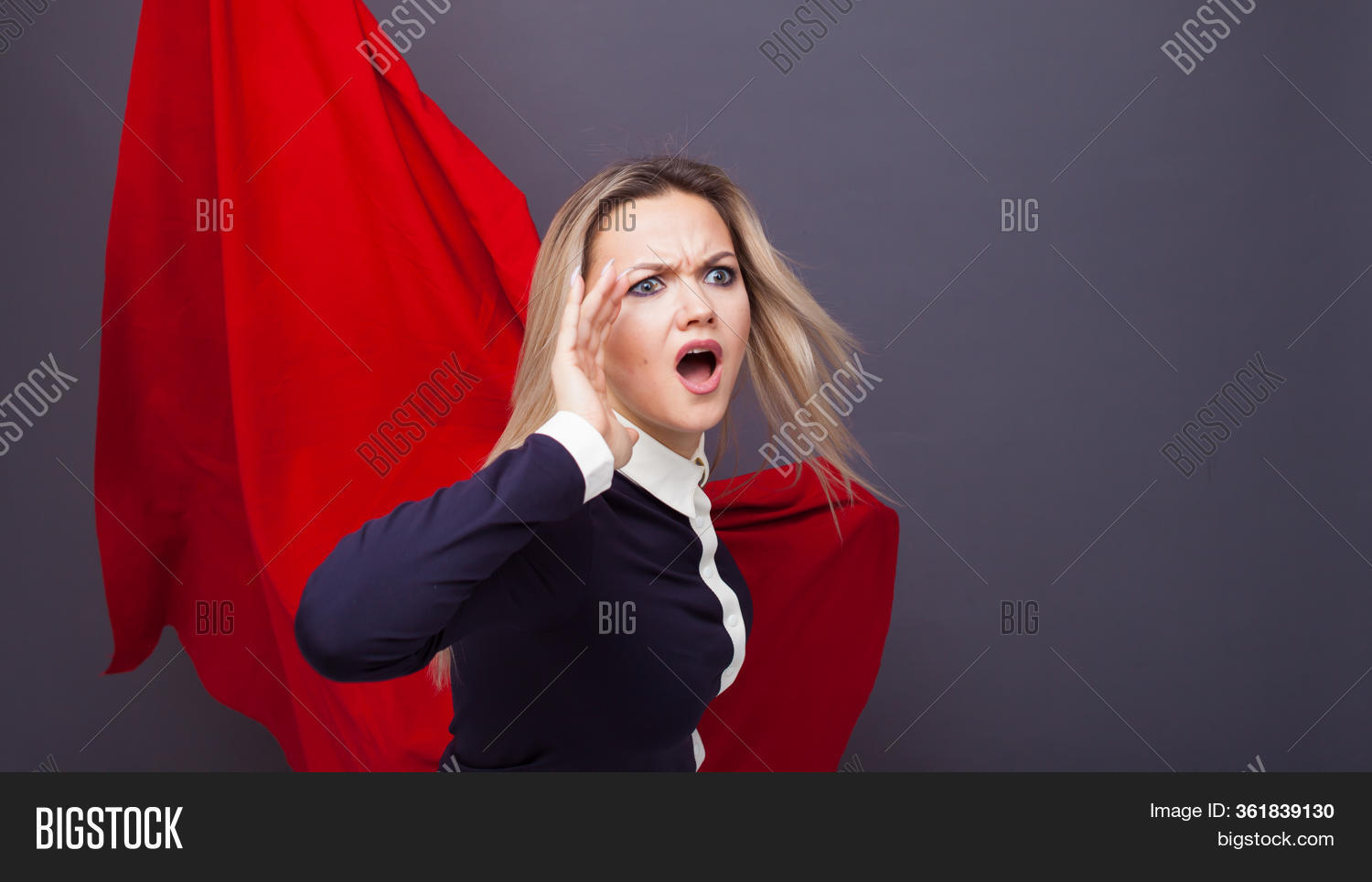 Young Woman Red Flag, Image & Photo (Free Trial) | Bigstock