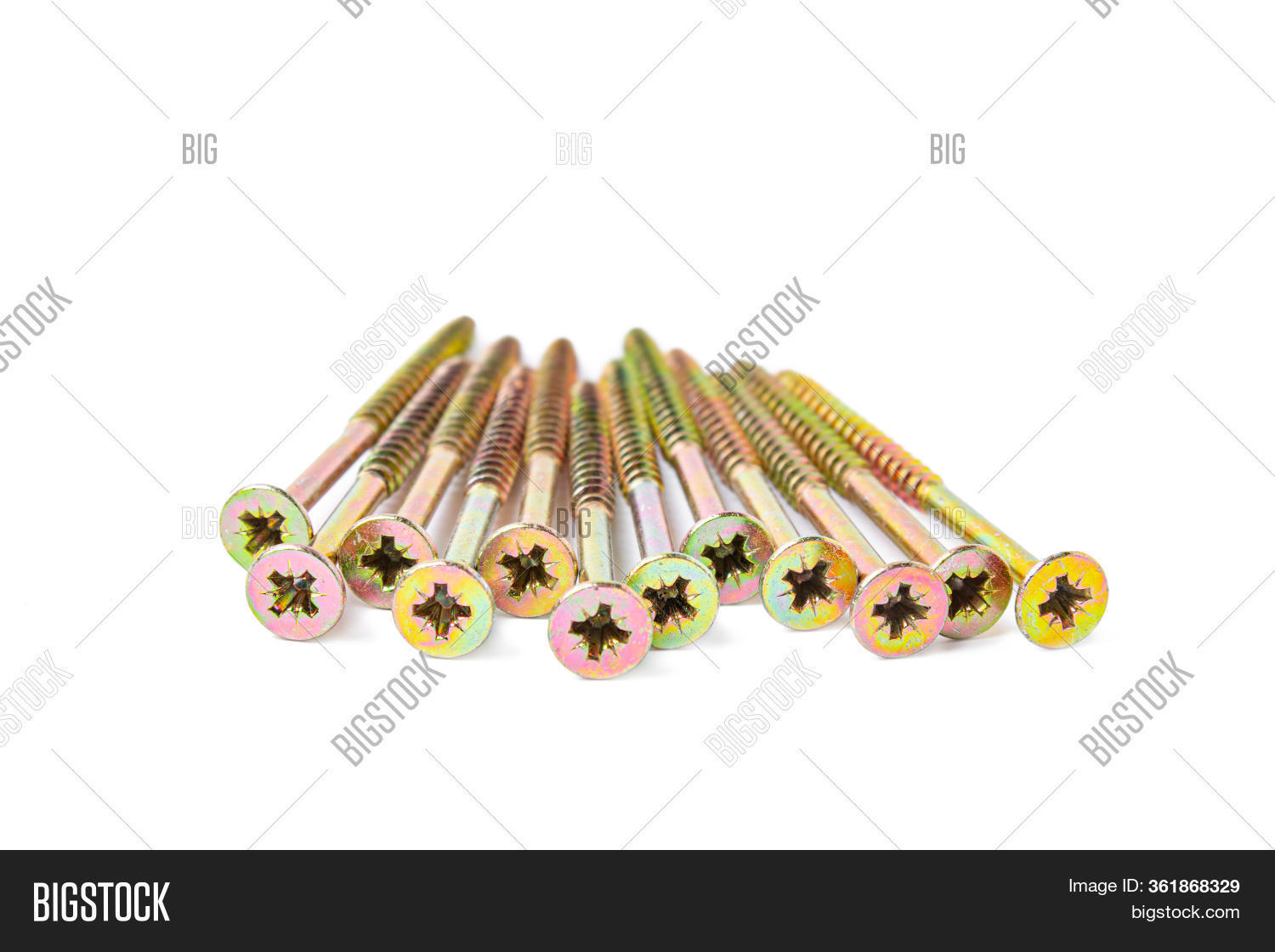 Wooden Screws Isolated Image & Photo (Free Trial) | Bigstock