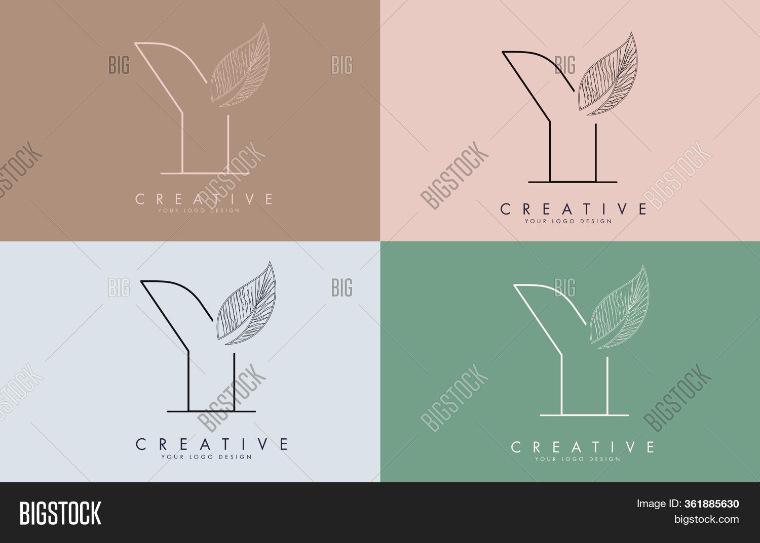Outline Letter Y Logo Vector & Photo (Free Trial) | Bigstock