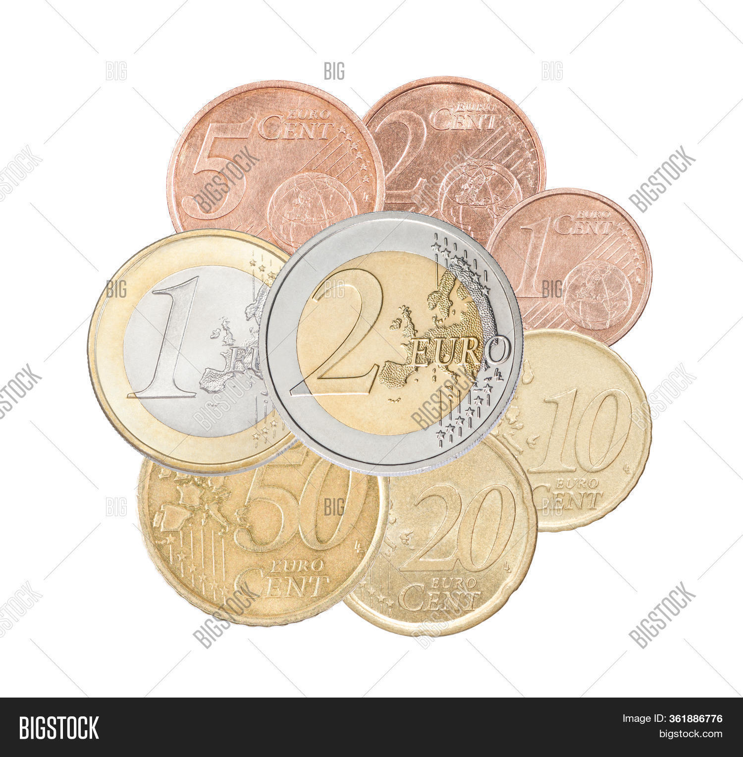 Full Set Euro Coins Image & Photo (Free Trial) | Bigstock