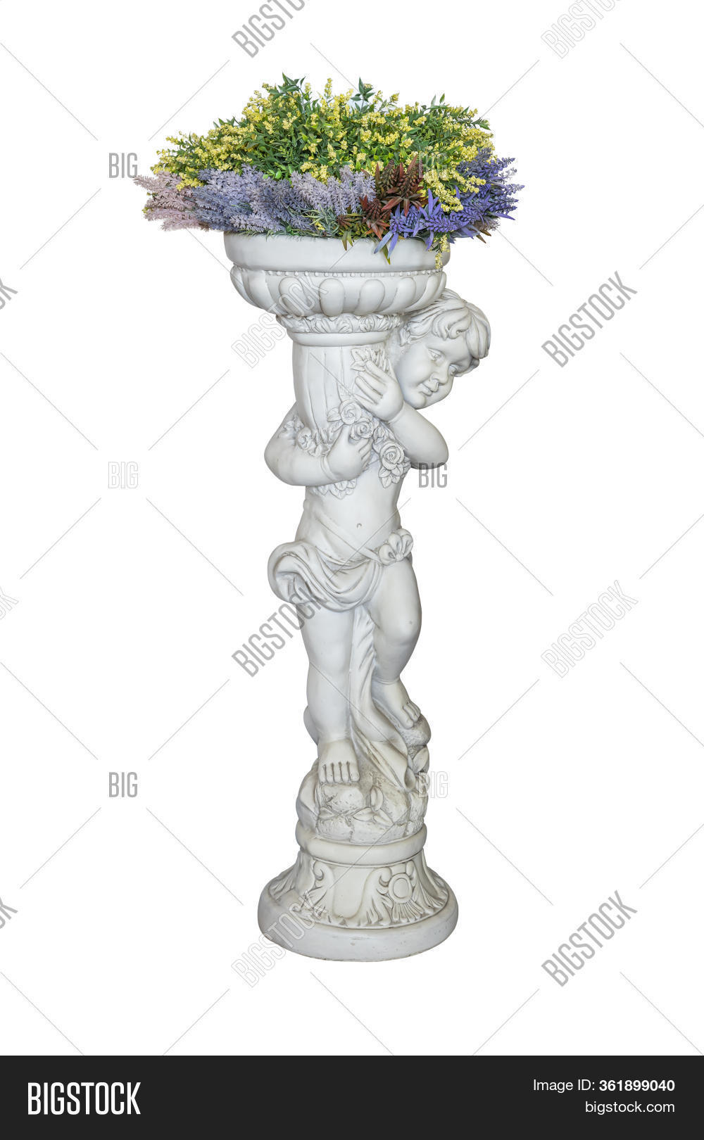 Flower Pot Sculpture Image & Photo (Free Trial) | Bigstock