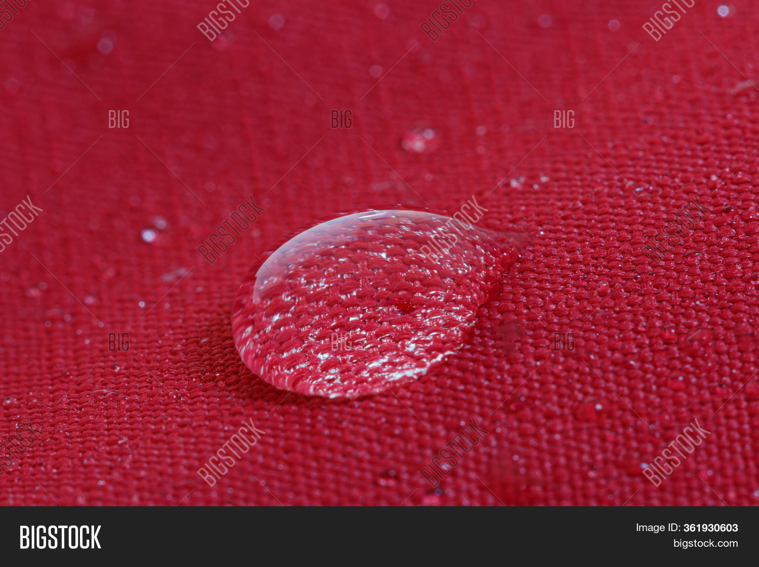 Rain Droplets On Red Image & Photo (Free Trial) | Bigstock