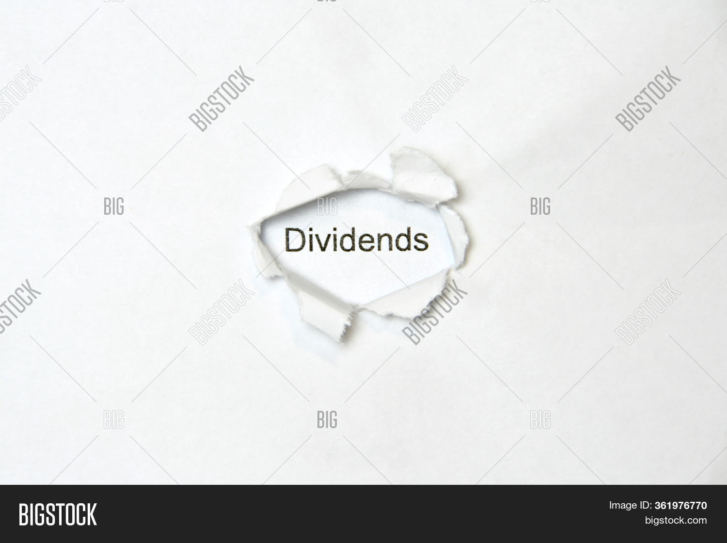 Word Dividends On Image & Photo (Free Trial) | Bigstock