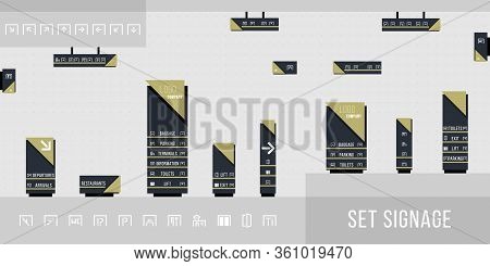 Set Signage 벡터 및 사진(무료 체험) | Bigstock