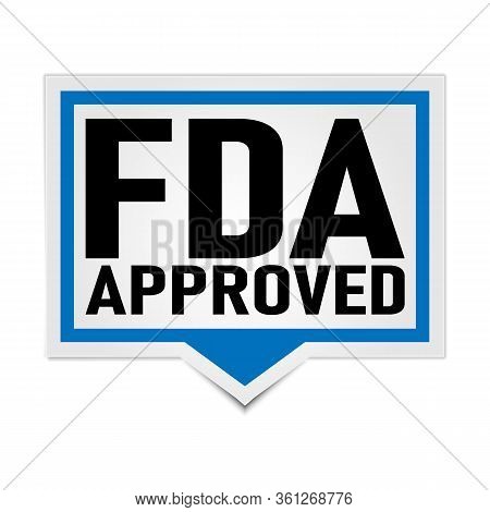 Blue Fda Approved Red Vector & Photo (Free Trial) | Bigstock